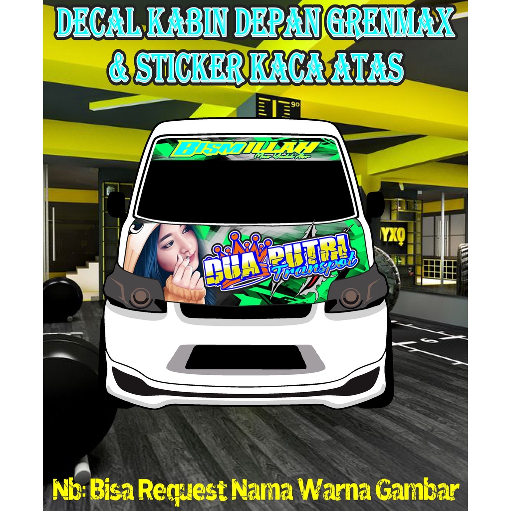 Jual Sticker Decal Depan Kab Grendmax Bisa Request Nama Warna Gambar ...