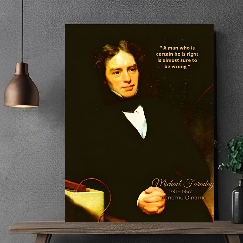 Jual POSTER MICHAEL FARADAY HIASAN DINDING AESTHETIC / ILMUWAN PENEMU ...