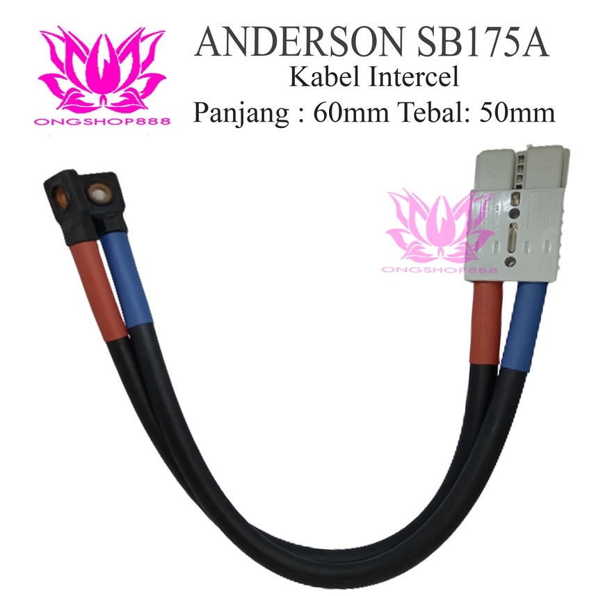 Jual Socket Battery Anderson 175A kabel Intercell Panjang 60cm Tebal ...