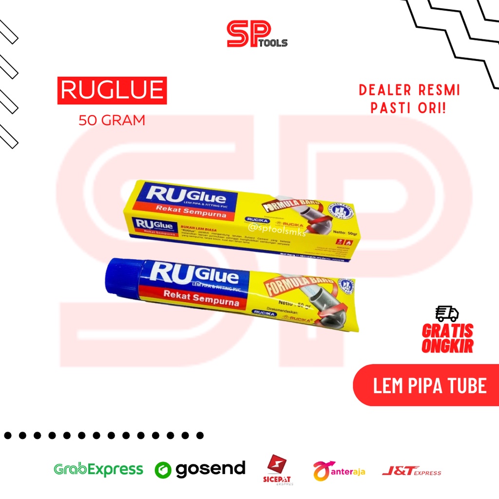 Jual LEM PIPA RU GLUE / RUGLUE TUBE PVC 50 GRAM | Shopee Indonesia