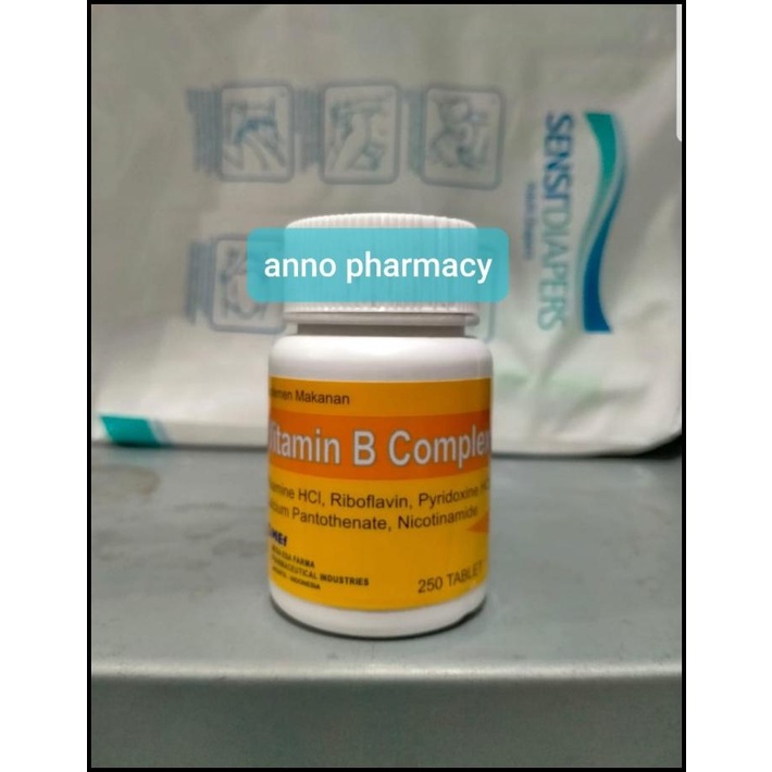 Jual Vitamin B Complex Kompleks Mef Isi 250 Tablet Bcomplex | Shopee Indonesia