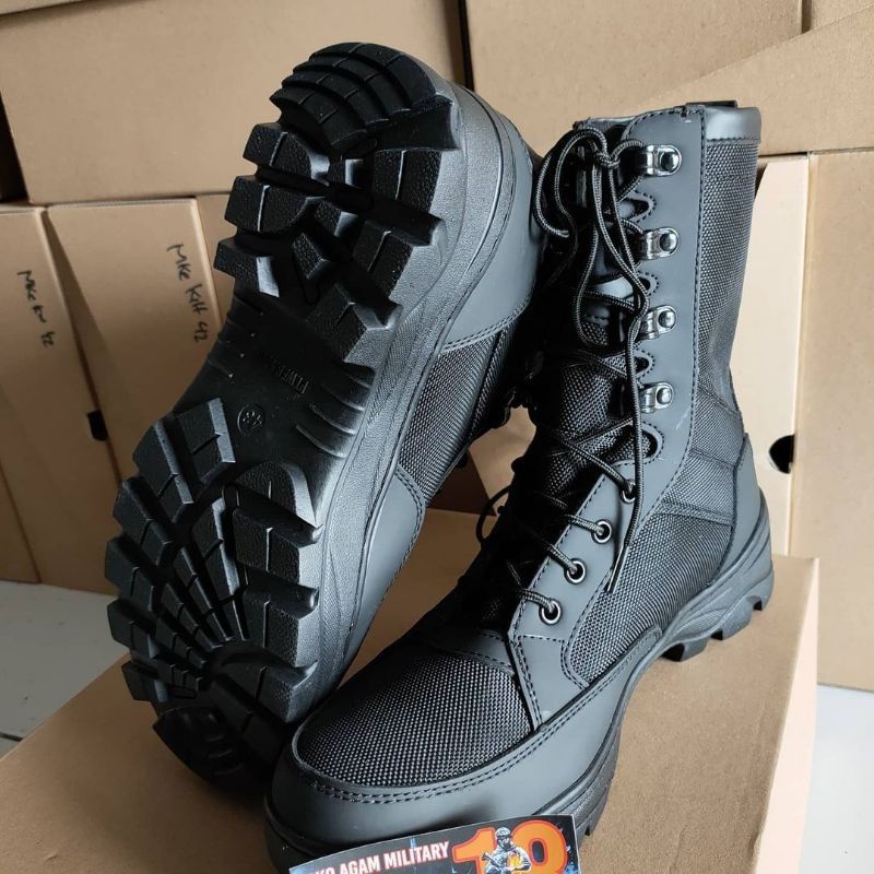 Jual Sepatu Pdl Weba Tni Safety Kulit Asli Tactical Boots Militer ...