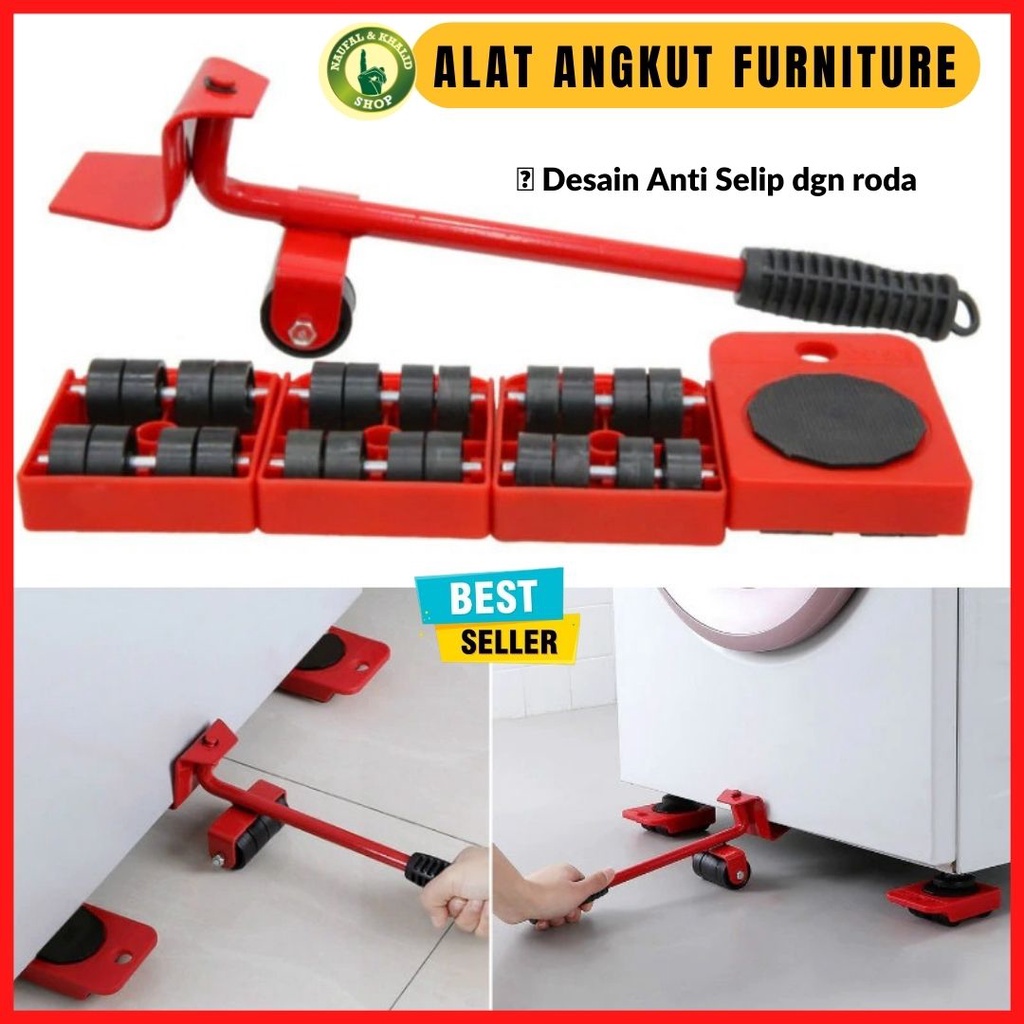Jual alat angkut furniture heavy lifter carrier wheel bar mover device ...