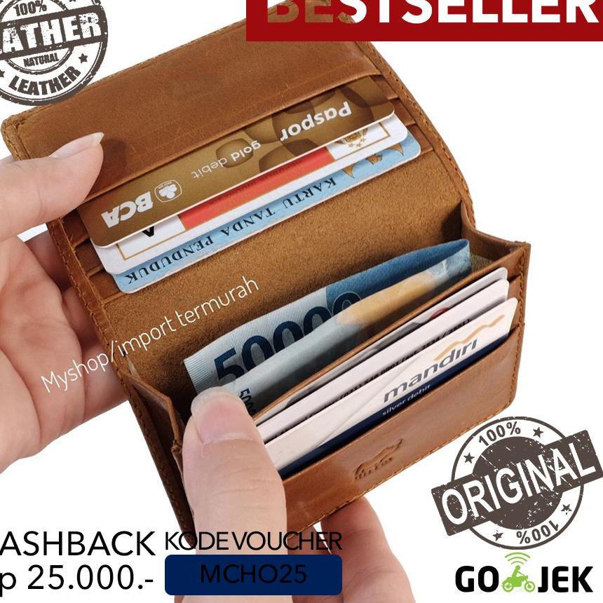 Jual 4.4 HARGA GROSIR RHYM Original - Dompet Kulit Asli - Dompet Kartu ...