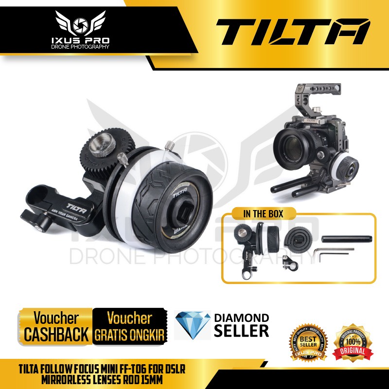 Jual Tilta Follow Focus Mini FF-T06 for DSLR Mirrorless Lenses Rod 15mm ...