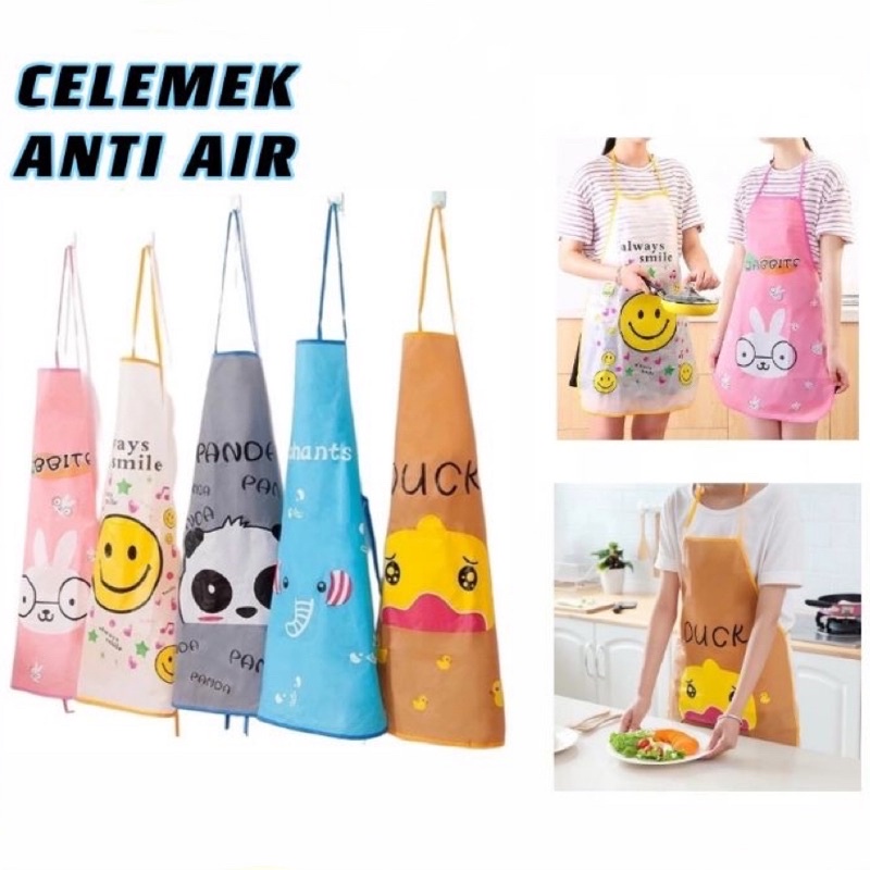 Jual Celemek Dapur / Celemek Apron Karakter Kartun Lucu Anti Air Water ...