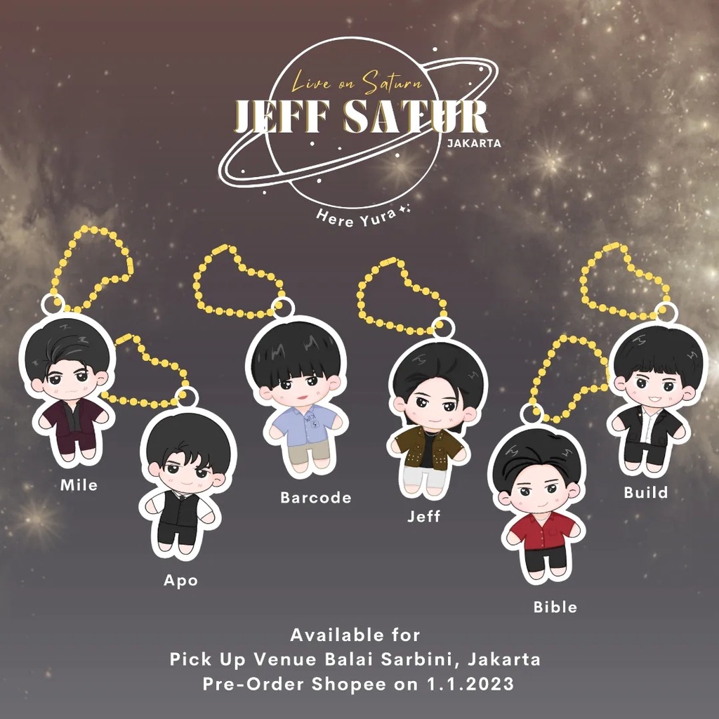 Jual JEFF BARCODE KECYCHAIN JEFF SATUR LIVE ON SATUR KINNPORSCHE ...