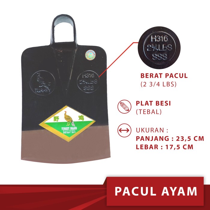 Jual Cang Pacul / Cangkul / Pacul Cap Ayam /Cangkul Cap Ayam / Pacul ...