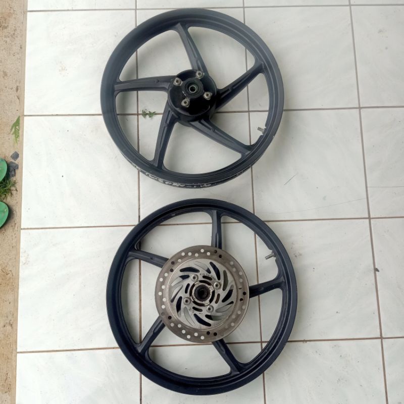 Jual Velg Velk pelek Racing depan belakang Supra X 125 double disc ...