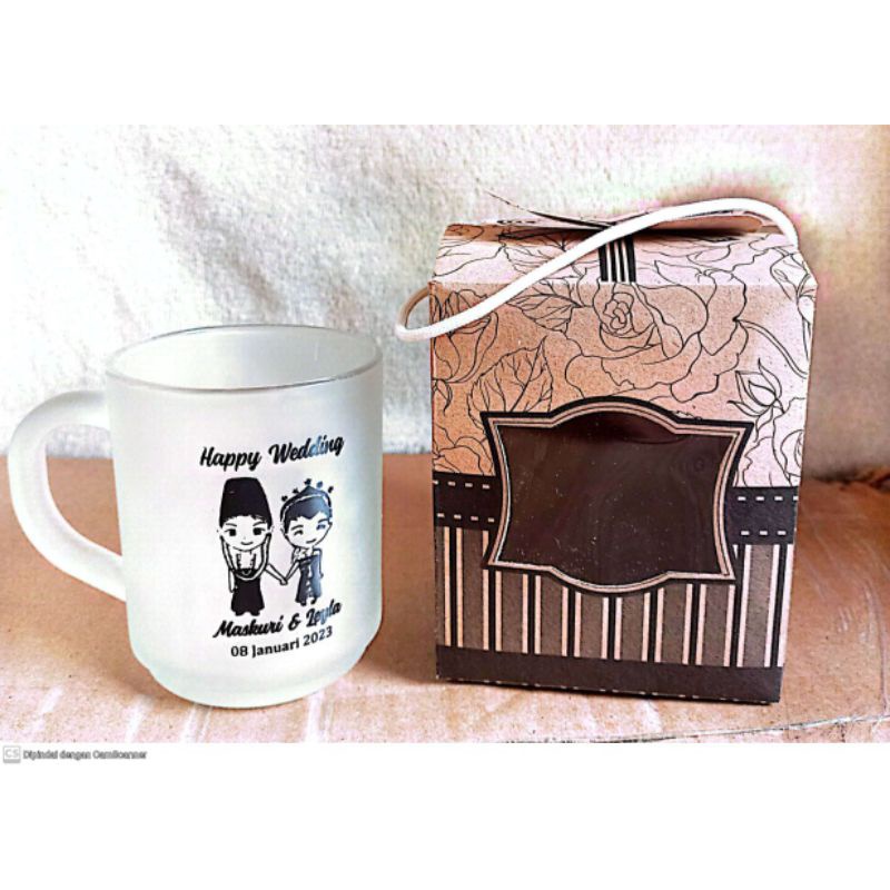 Jual (1 HARI JADI) Gelas Mug Doff Kemas Box Free Tali Kur | Shopee ...