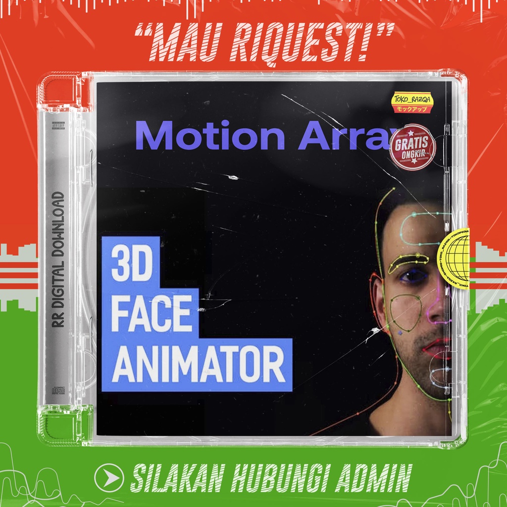 Jual Motion Array 3D Face Animator For After Effects Project + Video ...