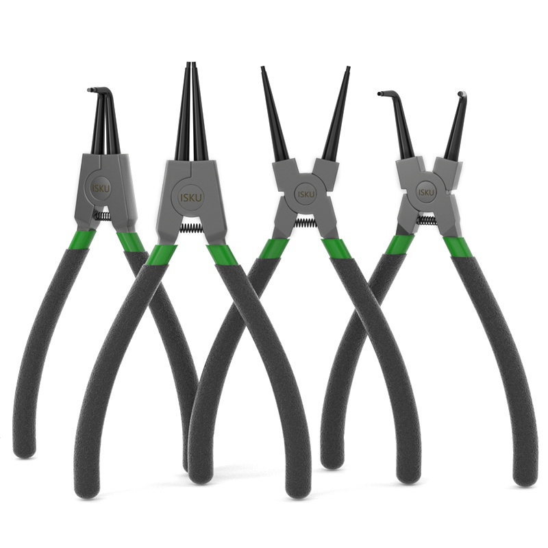 Jual ISKU Tang Ring Snap 7 inch Tang Circlip/Tang Penjepit Bengkok Tang ...