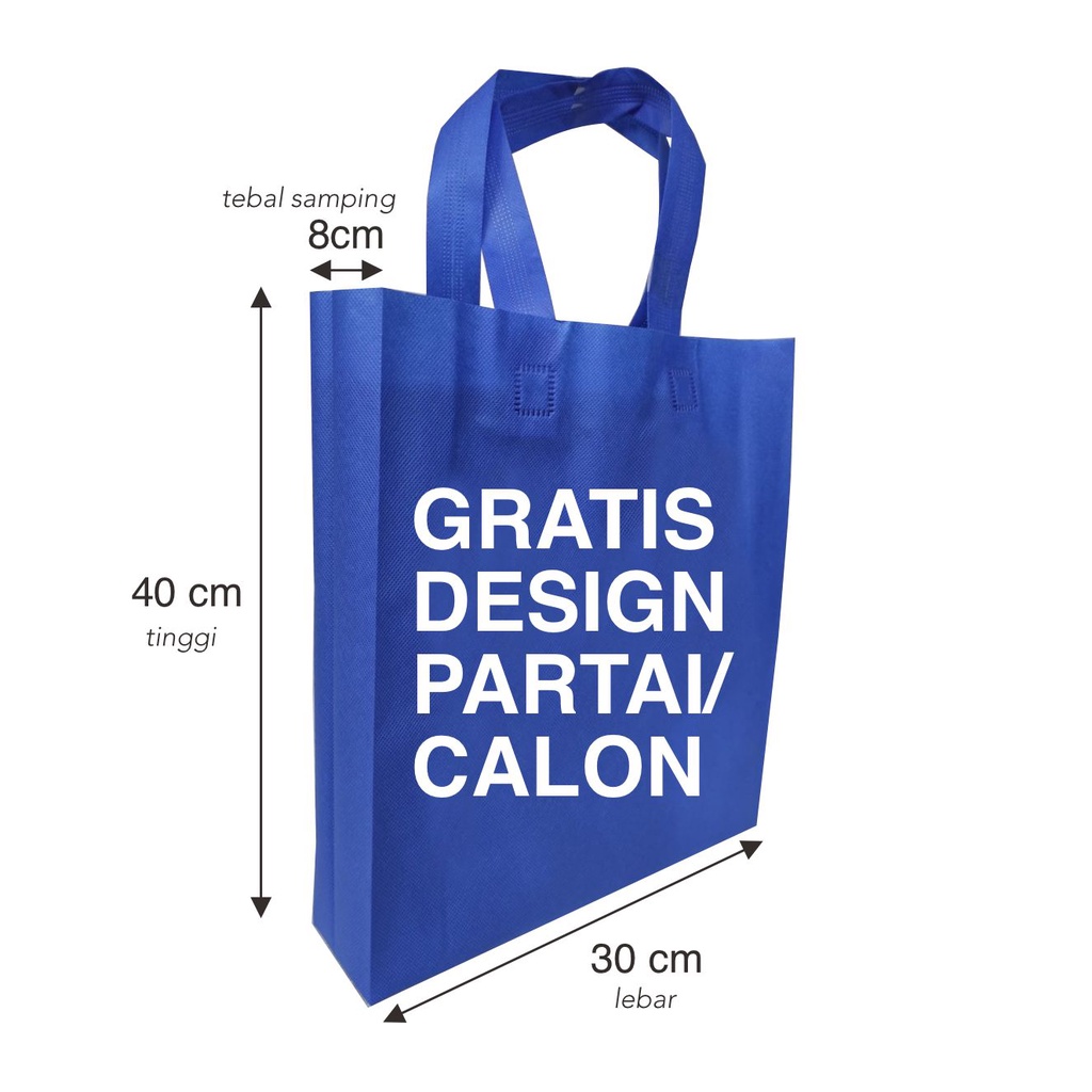 Jual Goodie Bag Tas Promosi Tas Spunbond Custom Dengan Sablon Tas ...