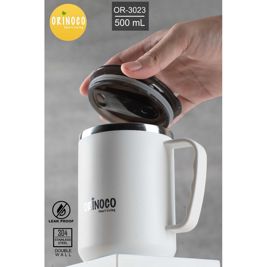 Jual Mug Gelas Stainless Steel Double Wall OR3023 Mug Gelas Kopi Tahan ...