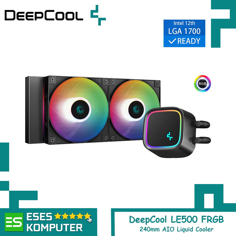Jual DeepCool LE500 6-Color LED | AIO 240mm CPU Liquid Cooler | Shopee ...