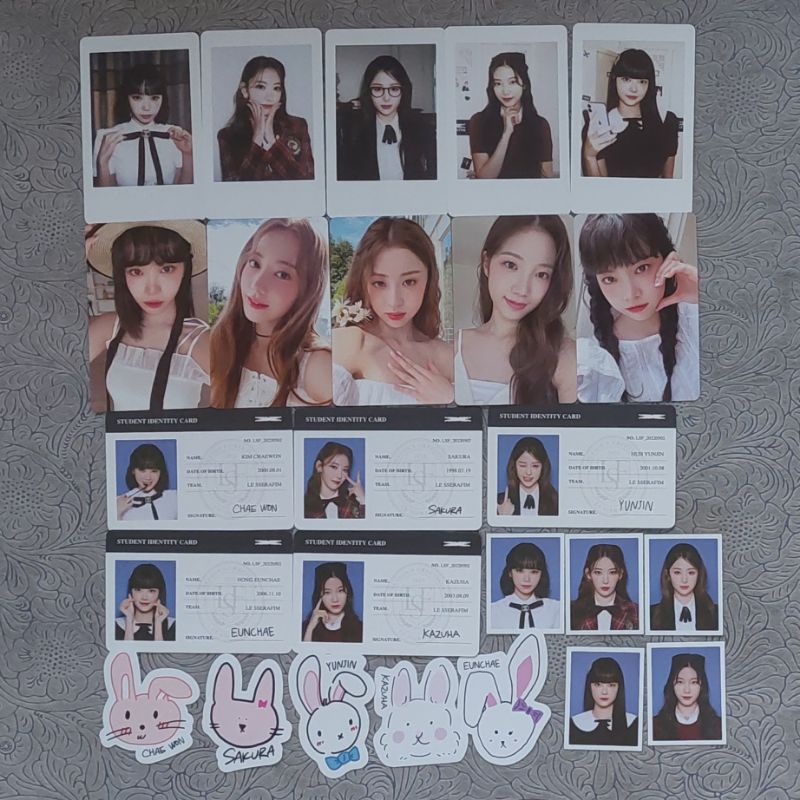 Jual Official Photocard Polaroid ID Sticker LE Sserafim 2023 Season's ...