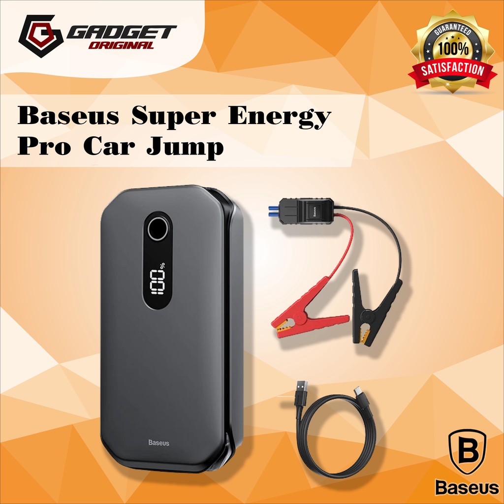 Jual Baseus Power Bank 12000mAh Car Jump Starter Aki Mobil Accu Power ...