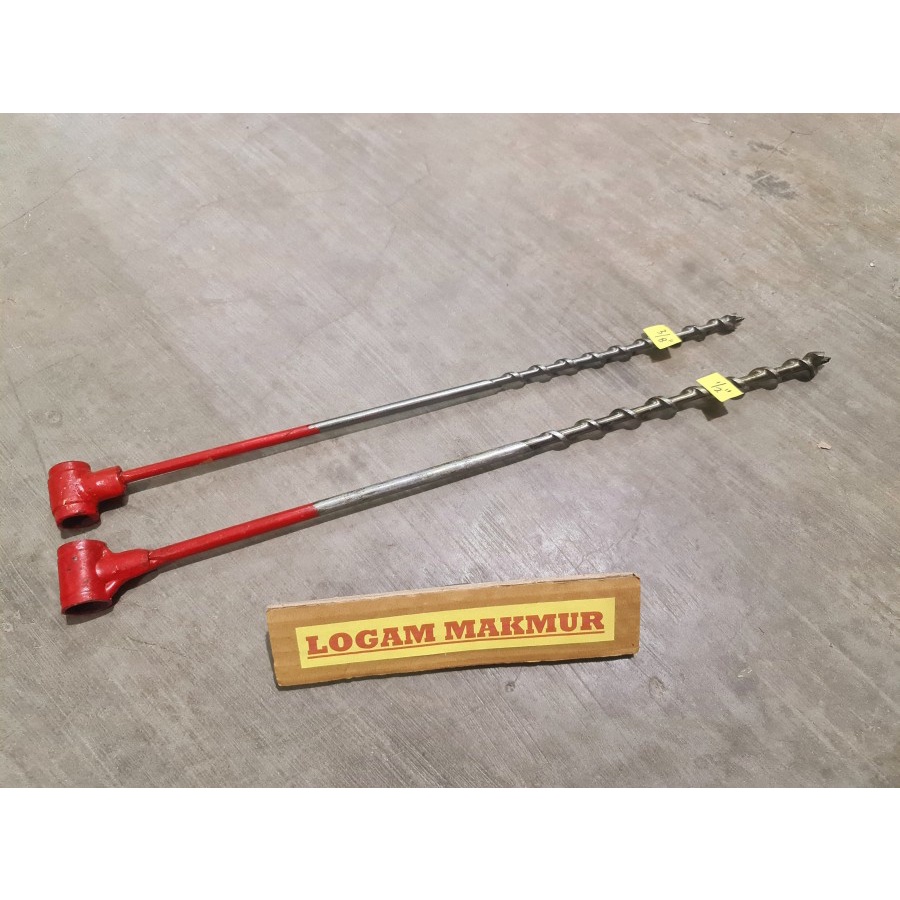 Jual BOR KAYU 1/2" & 3/8" MODEL MANUAL - SOLID CENTER EYED AUGER ...