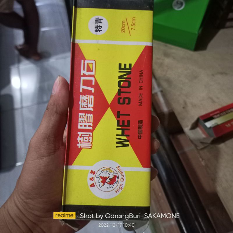 Jual batu asah gold fish whet stone panjang 20 cm x lebar 7,5 cm x ...