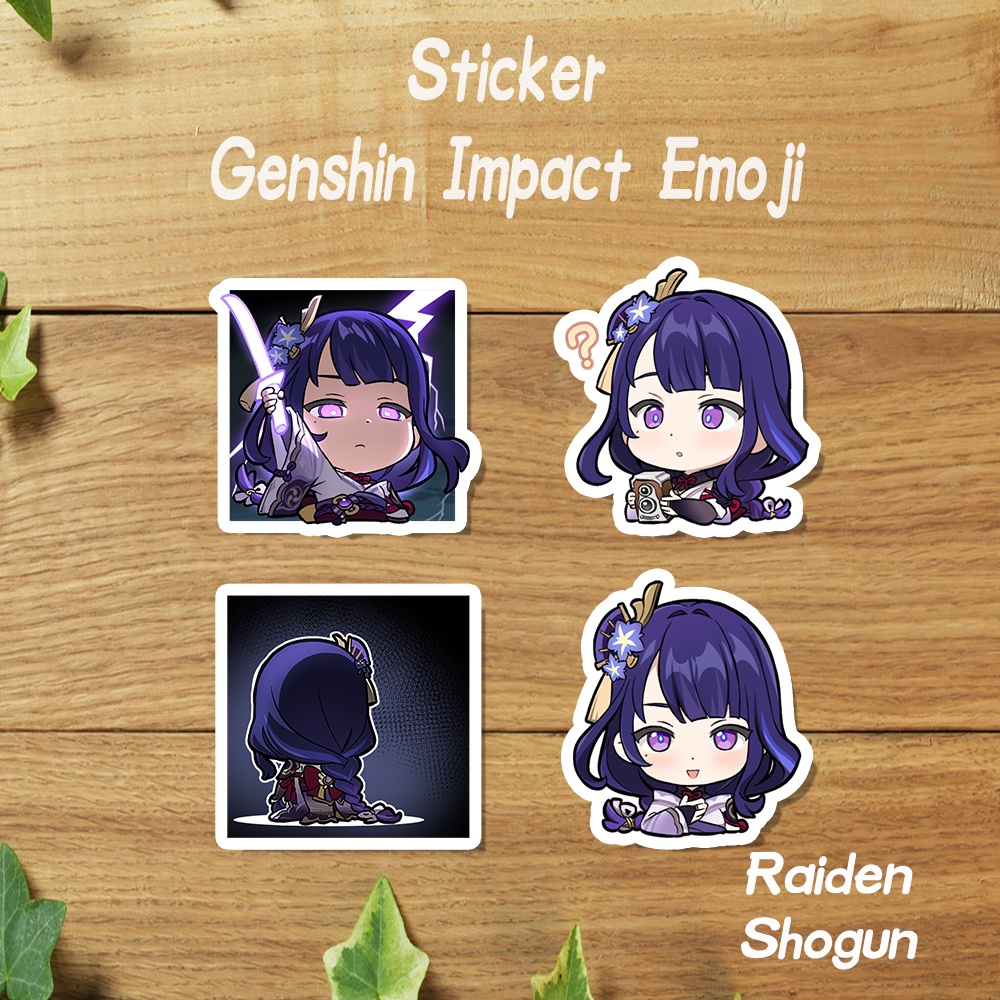 Jual Stiker Genshin Impact Emoji Sticker Vinyl / Sticker Set Genshin ...