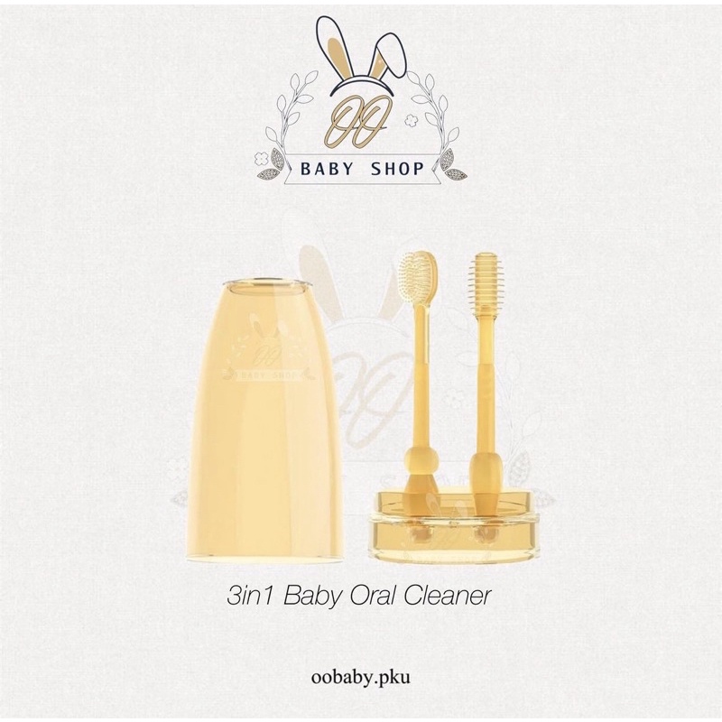 Jual 3in1 baby oral cleaner silicone / pembersih mulut bayi | Shopee ...