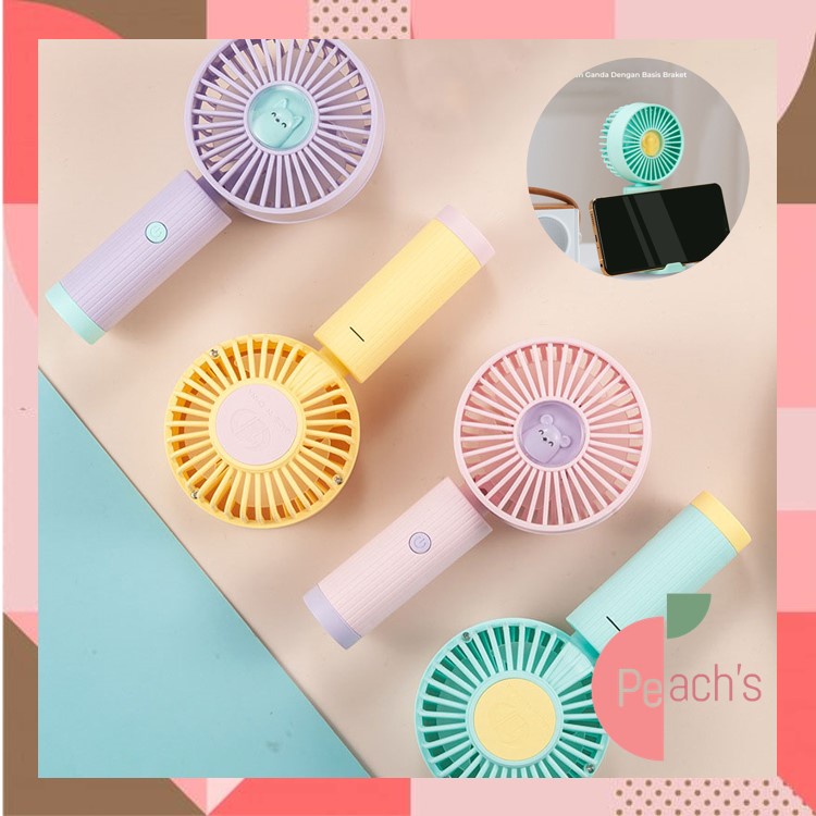 Jual PEACH - Kipas Mini Genggam Portable Karakter / Kipas Kecil ...