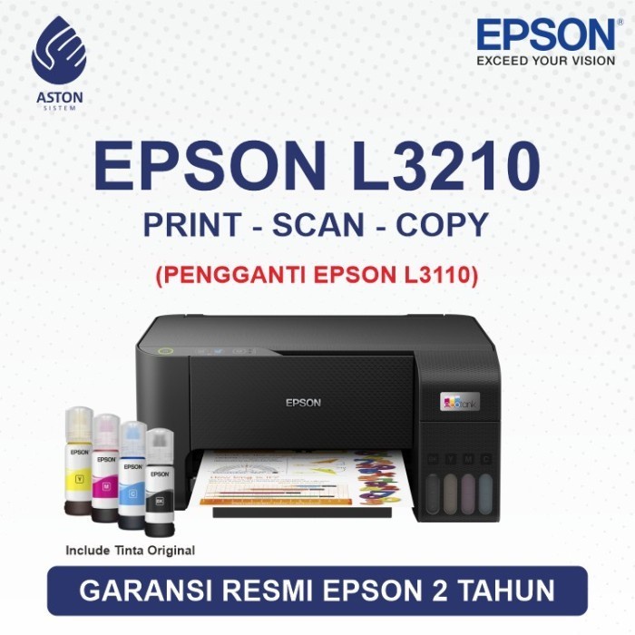 Jual Printer Epson L3210 All-in-One Ink Tank Print Scan Copy Garansi Resmi | Shopee Indonesia