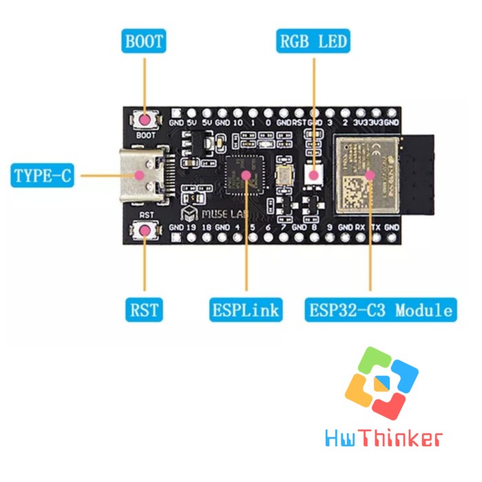 Jual Modul nanoESP32-C3 RISC-V ESP32-C3 WiFi/BLE Type-C Board | Shopee Indonesia