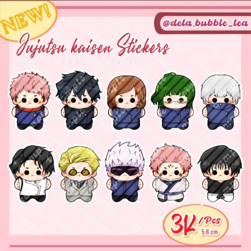Jual CHIBI JUJUTSU KAISEN STICKERS | Shopee Indonesia