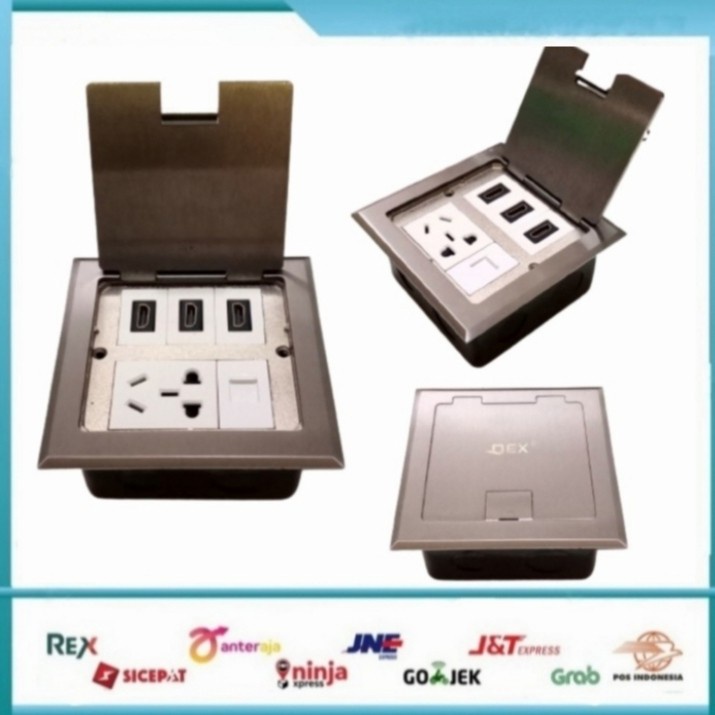 Jual STOP KONTAK LANTAI/MEJA-FLOOR SOCKET LANTAI/MEJA(HDMI,LISTRIK,LAN ...