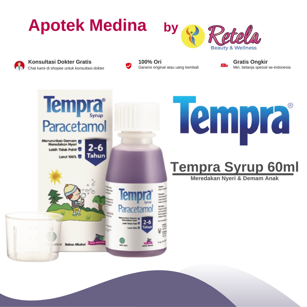 Jual TEMPRA SYRUP 60ML | Shopee Indonesia