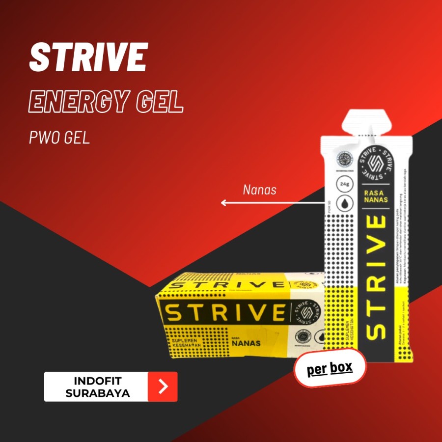 Jual Strive Energy Gel 1 pcs bukan box isotonic suplemen olahraga energy drink | Shopee Indonesia