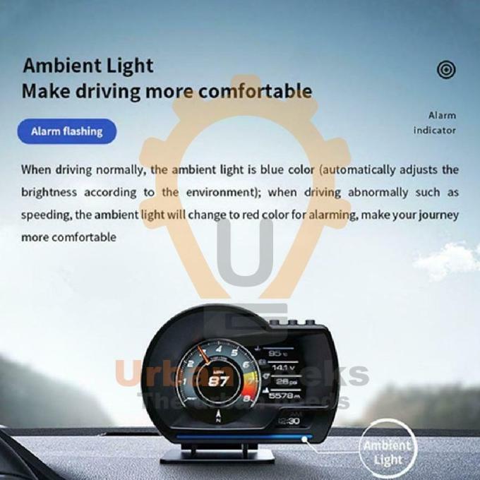 Jual Hud P6 Display Car Windshield Speedometer Projector System ...