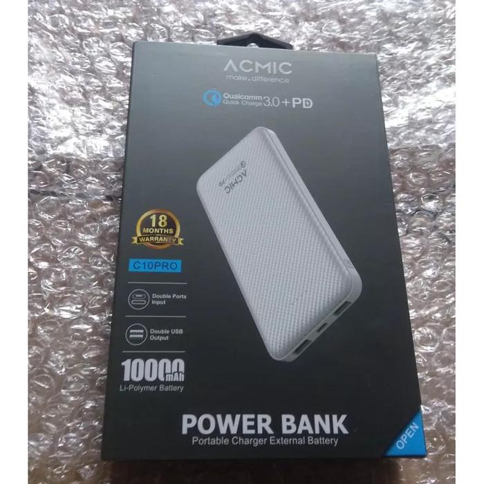 Jual Powerbank Acmic C10 PRO 10000mAh Quick Charger 3.0 | Shopee Indonesia