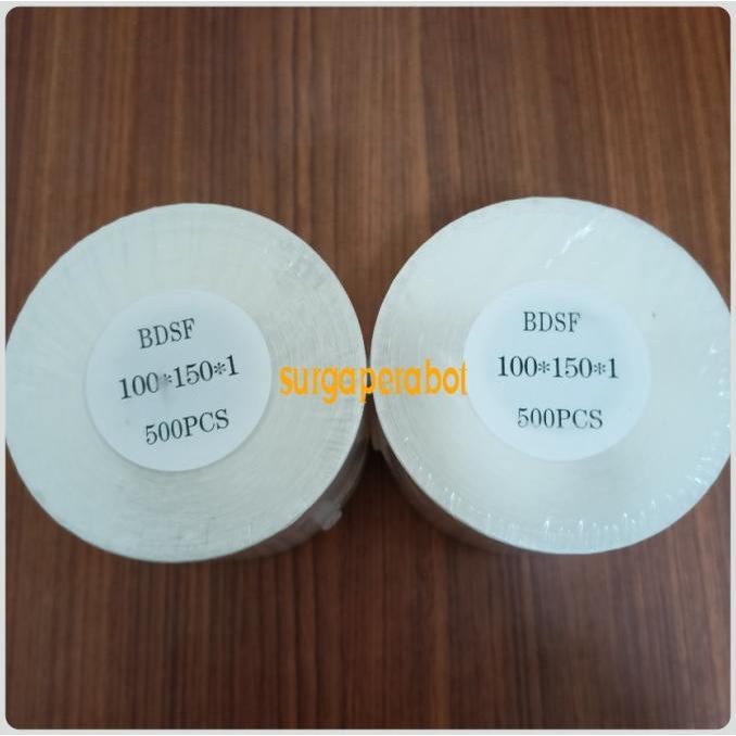 Jual KERTAS STICKER THERMAL LABEL BARCODE 500 PCS 100X150 / 10X15 CM ...