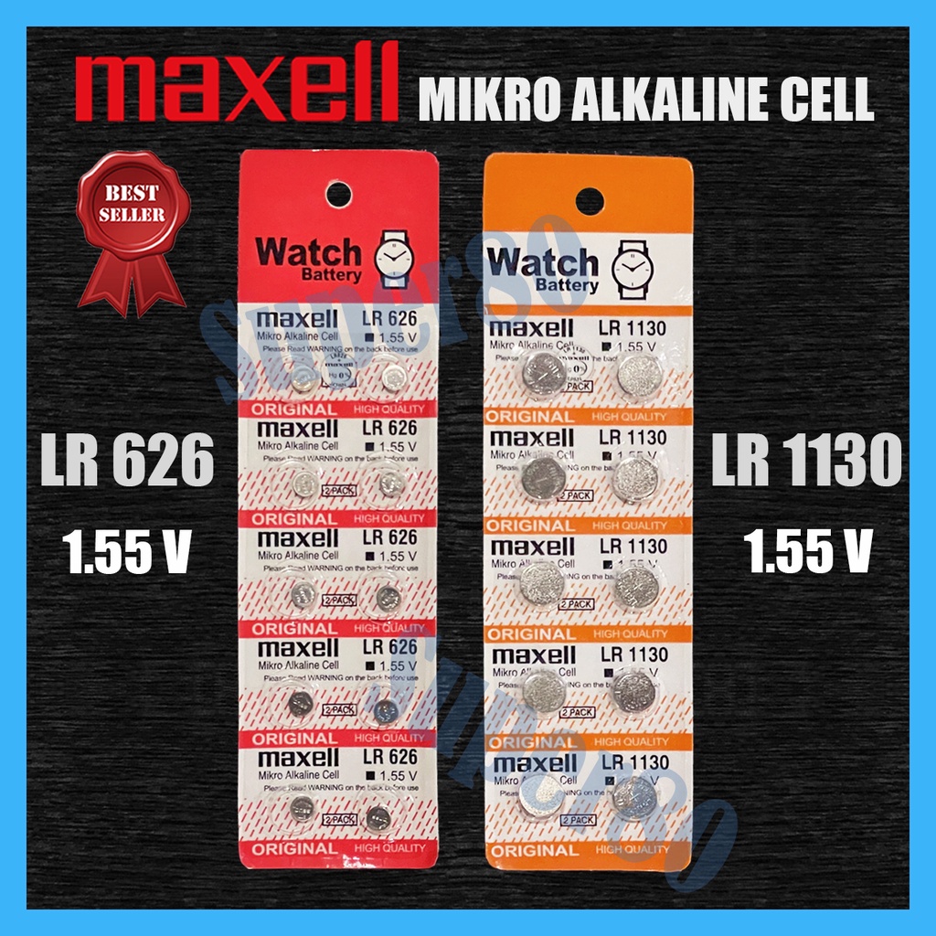 Jual Baterai LR1130 AG10 & LR626 AG4 Maxell Murah Batere Batrei Batre Battery Baterei AG 4 10 LR ...