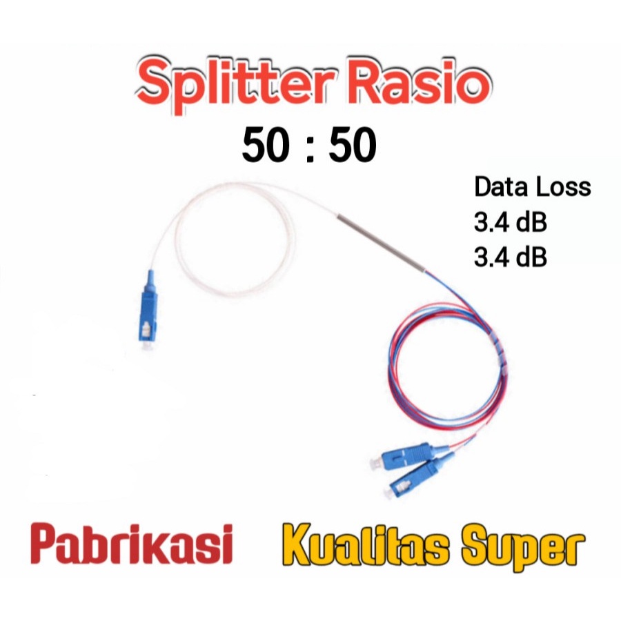 Jual Splitter Ratio 50:50 Fiber Optic SC/UPC | Shopee Indonesia