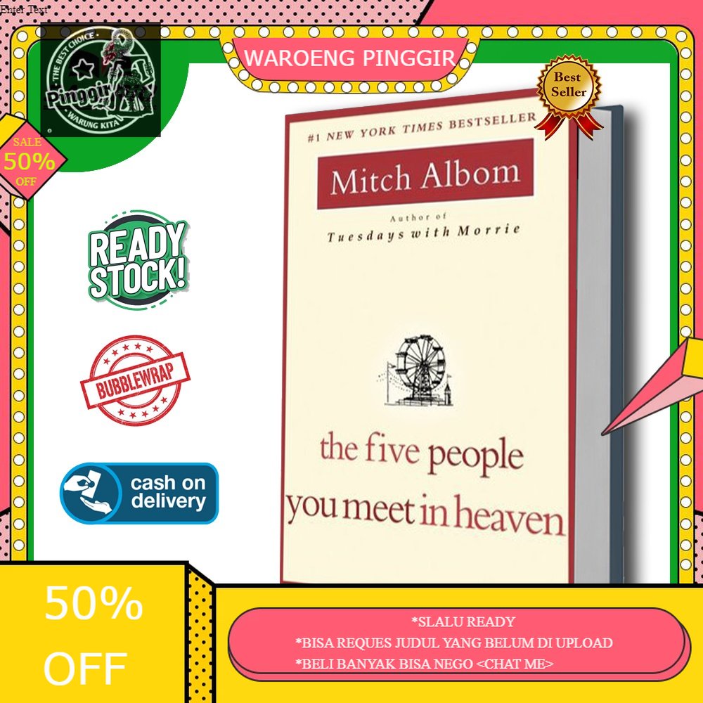 Jual Buku The five people you meet in heaven by Mitch Albom | Shopee ...