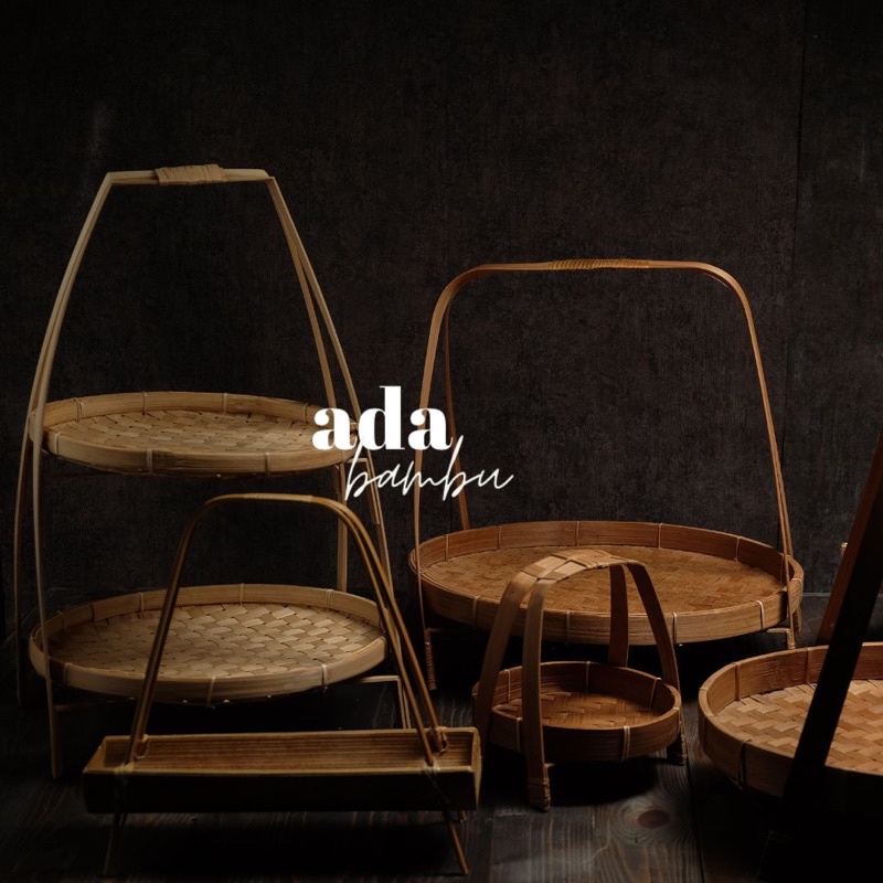 Jual Rak saji bambu / serving rack bamboo / rak bambu | Shopee Indonesia