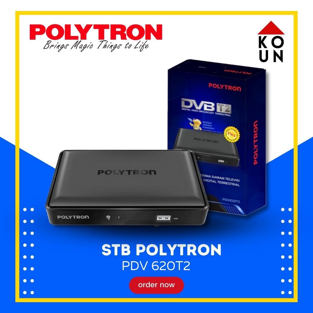 Jual (COD READY) STB MATRIX APPLE MERAH / DVB T2 Set Top Box Polytron ...