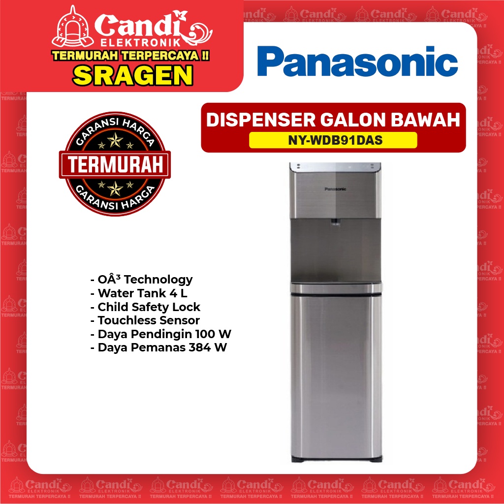 Jual PANASONIC Dispenser Galon Bawah NY-WDB91DAS | Shopee Indonesia