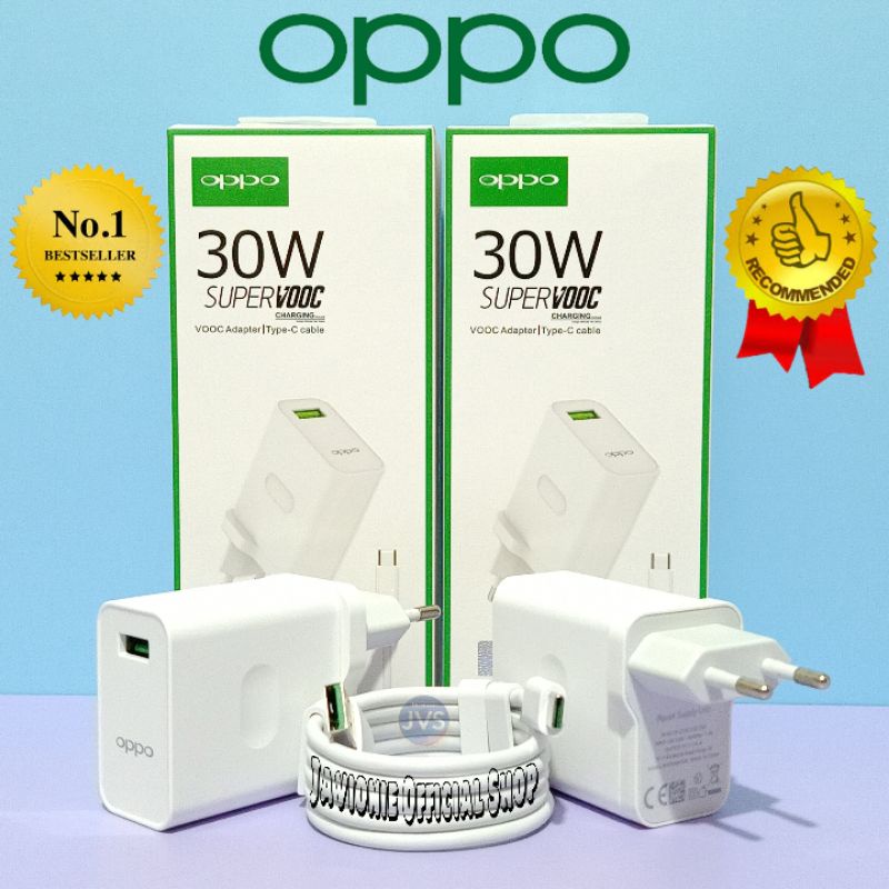 Jual Charger OPPO RENO 1 2 2F 2Z 3 4 4F 5 5F 10X ZOOM K3 K5 PRO 30W ...