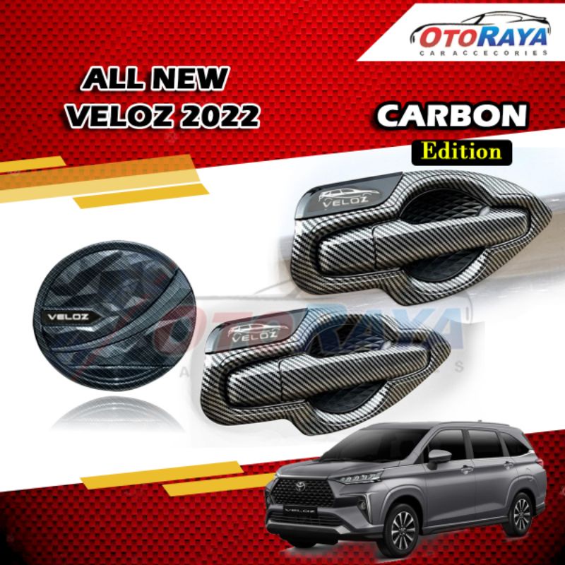 Jual VELOZ 22 22 2022 Paket Outer + Handle + Tank Cover CARBON Isoka | Shopee Indonesia