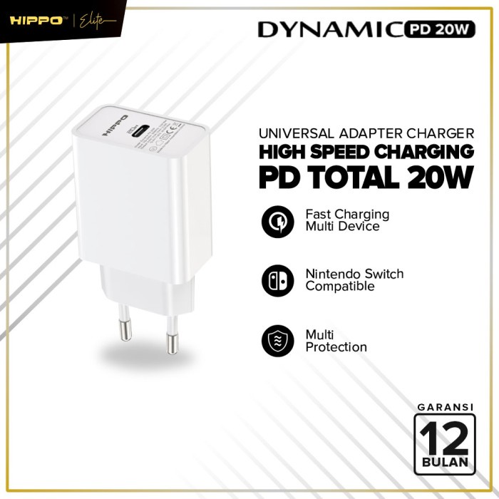Jual Hippo Dynamic Adaptor Charger PD Quick Fast Charging PD 20 W ...
