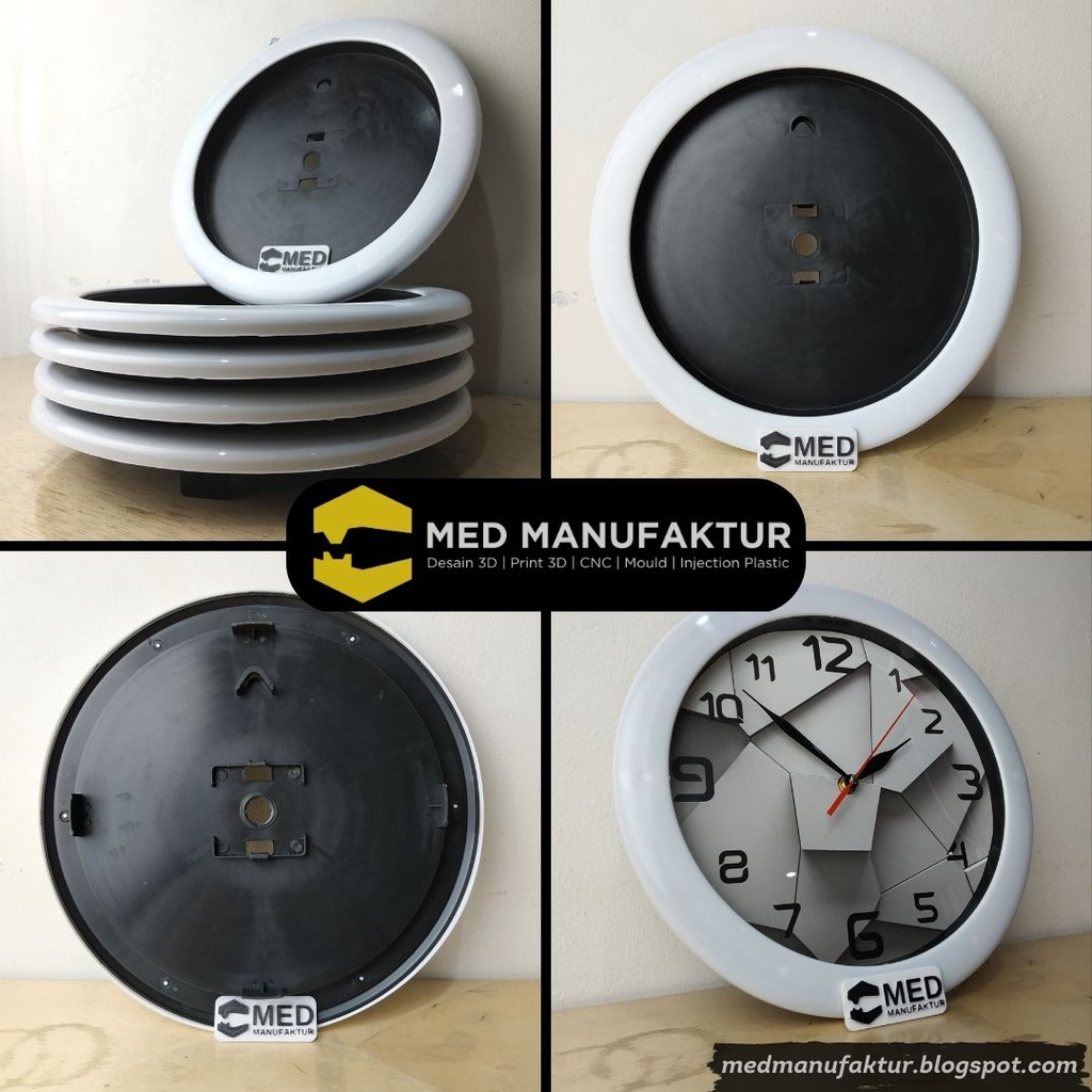 Jual Casing Jam Dinding Minimalis | Ring Putih | Shopee Indonesia