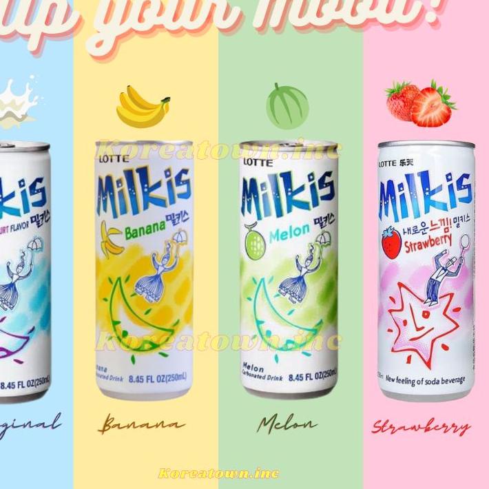 Jual MILKIS LOTTE MILKIS ORIGINAL MILKIS MELON MILKIS STRAWBERRY MILKIS ...