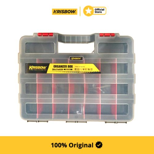 Jual Krisbow Organizer Box Kotak Aksesoris Perkakas 38X31X6 cm | Shopee ...