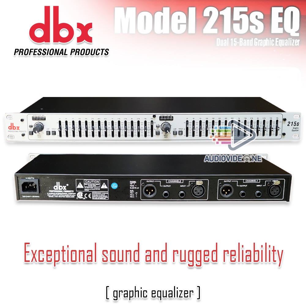 Jual Equalizer Dbx 215s Eq Ekualiser Audio 2 X 15 Band Equalizer Dbx