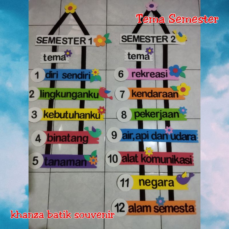 Jual Hiasan kelas PAUD/TK tema semester | Shopee Indonesia