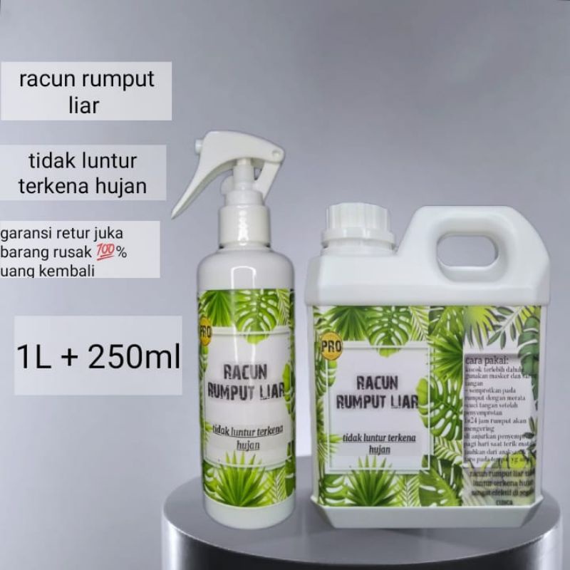 Jual racun rumput paling ampuh / ALANG2 DAN GULMA KEMASAN 1LITER+250ML ...